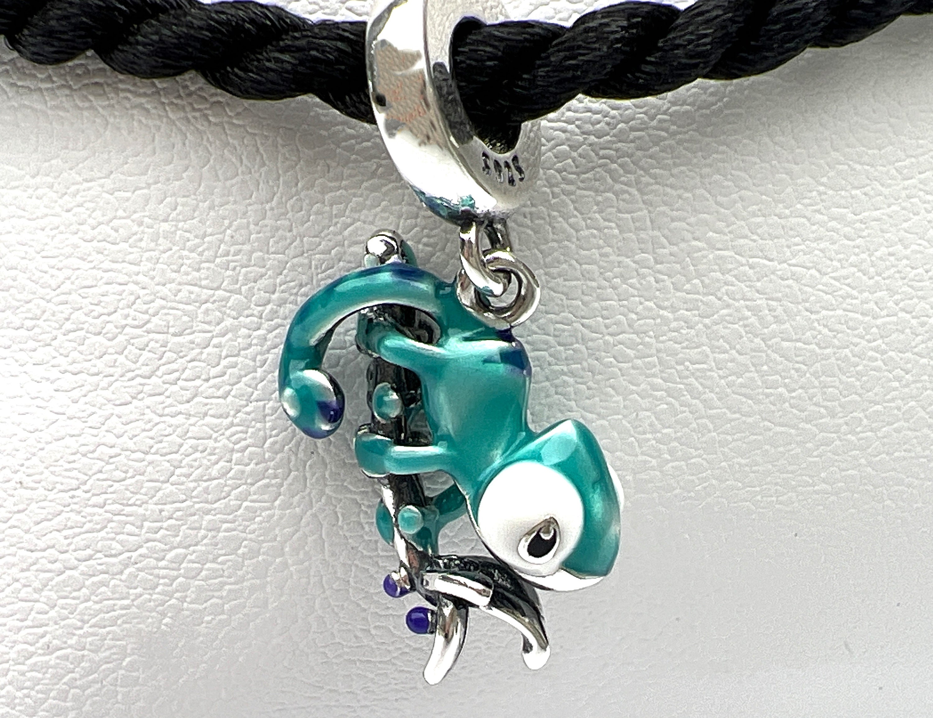 CHAMELEON CHARM, Color-changing, Sterling Silver S925, Body-heat ...