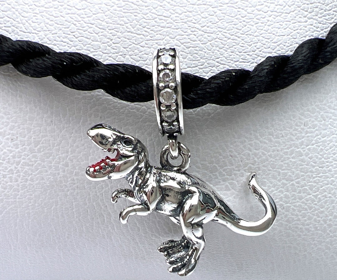 T-REX Charm, Tyrannosaurus Rex Charm, S925 STERLING Silver, Dinosaur ...