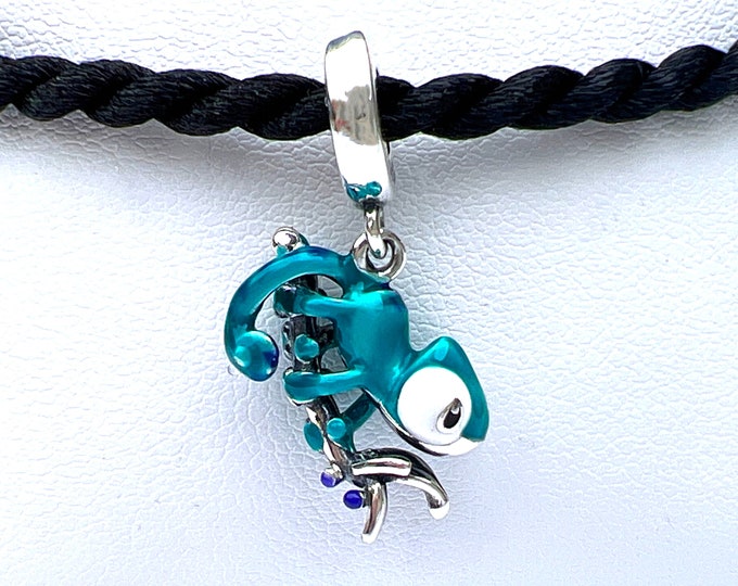 CHAMELEON CHARM, Color-changing, Sterling Silver S925, Body-heat ...