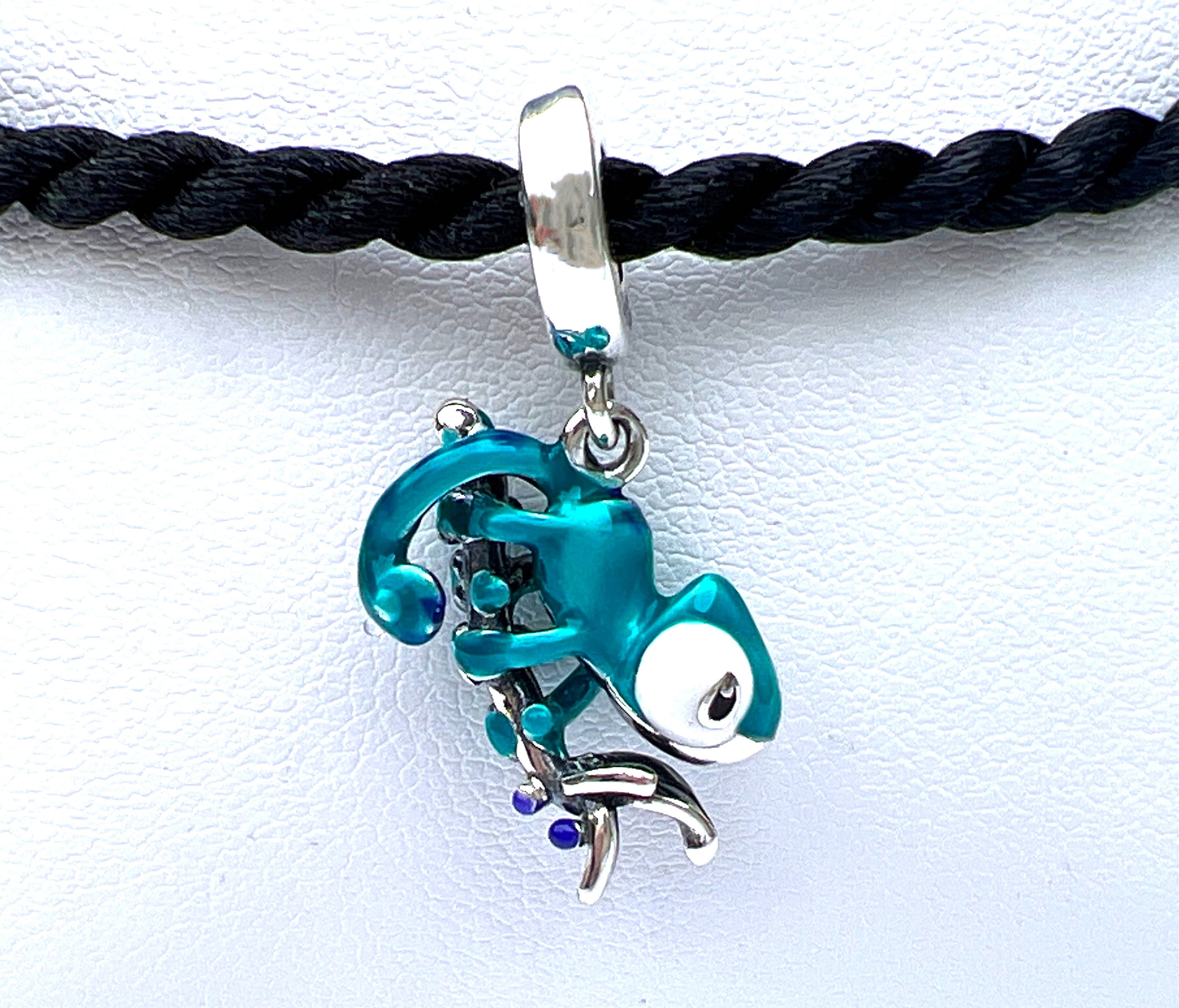 CHAMELEON CHARM, Color-changing, Sterling Silver S925, Body-heat ...