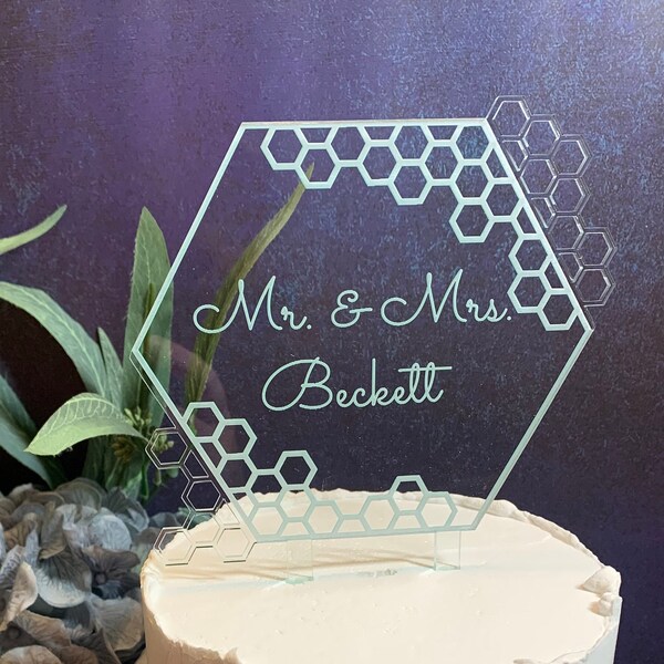 Acrylic Bee Cake Topper - Etsy
