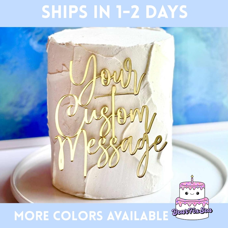 Gold Acrylic Thirty Gold - Etsy