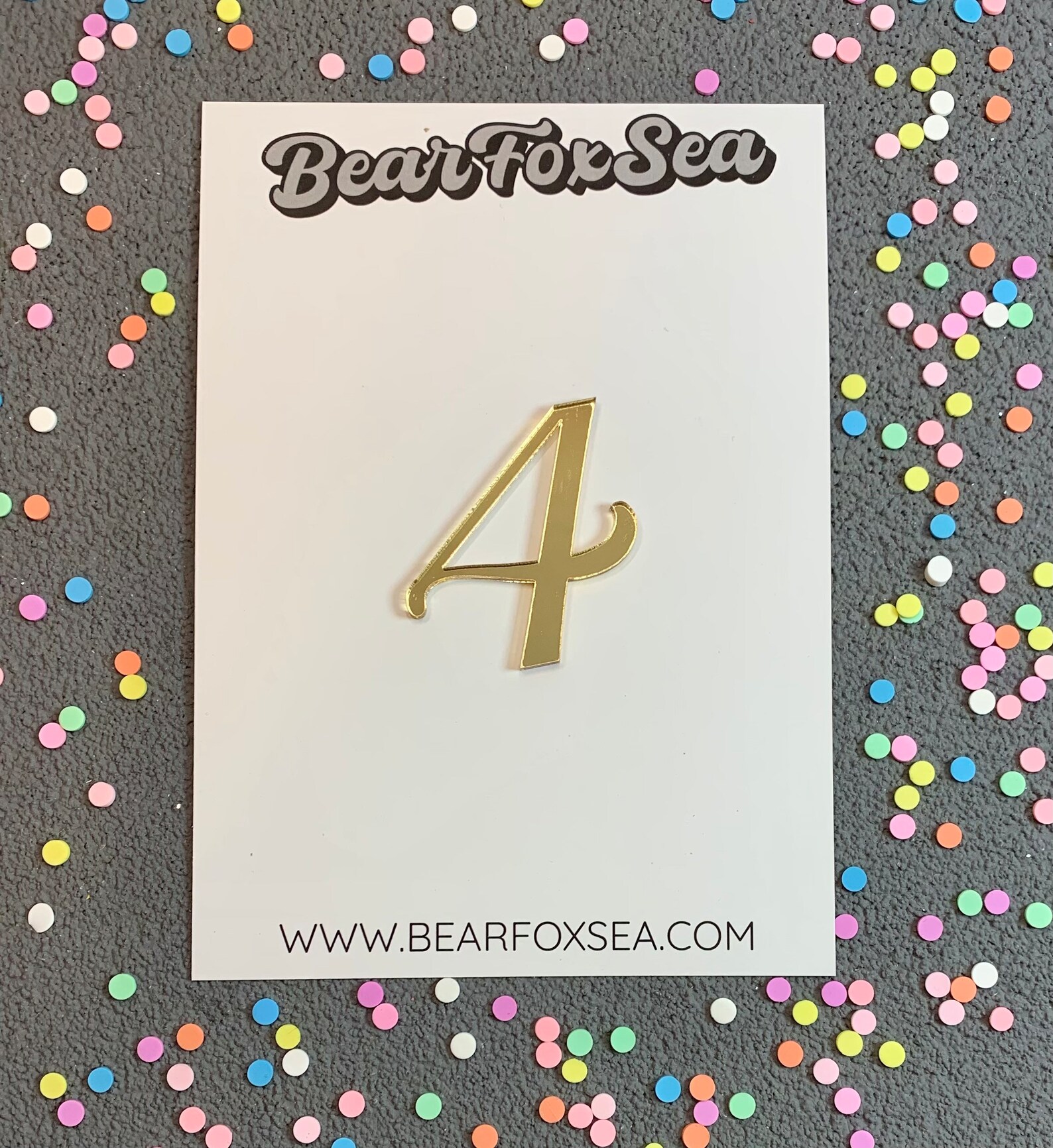 Acrylic Number Cake Charm: Milestone Birthday Decor - Etsy