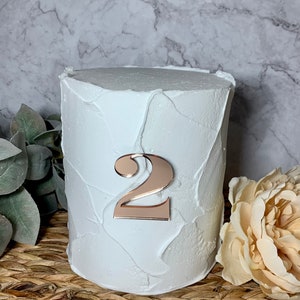 Acrylic Number Cake Charm: Milestone Birthday Decor - Etsy