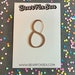 Acrylic Number Cake Charm: Milestone Birthday Decor - Etsy