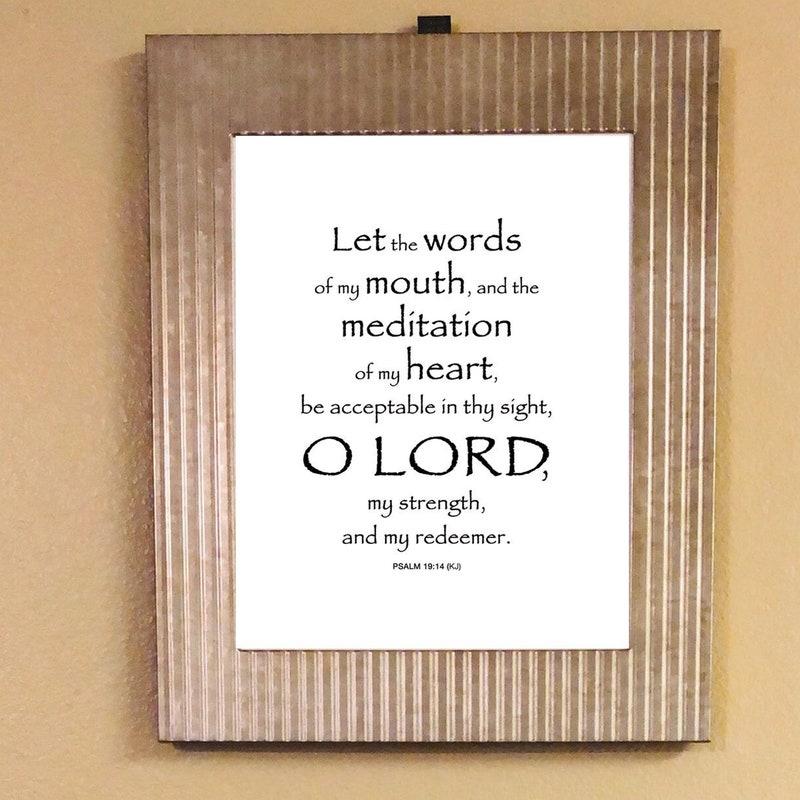 Psalm 19 14 - Etsy