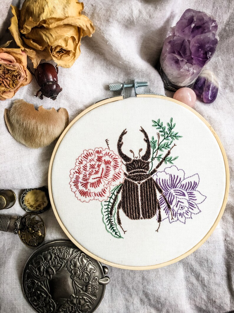 PDF Pattern victorian Stag Beetle Witchy - Etsy