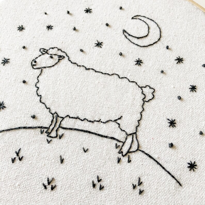 PDF Pattern bedtime Sheep Modern Hand | Etsy