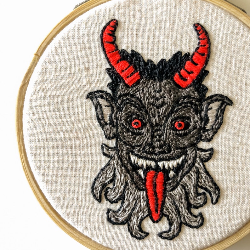 PDF Pattern krampus Weird Embroidery Krampus | Etsy