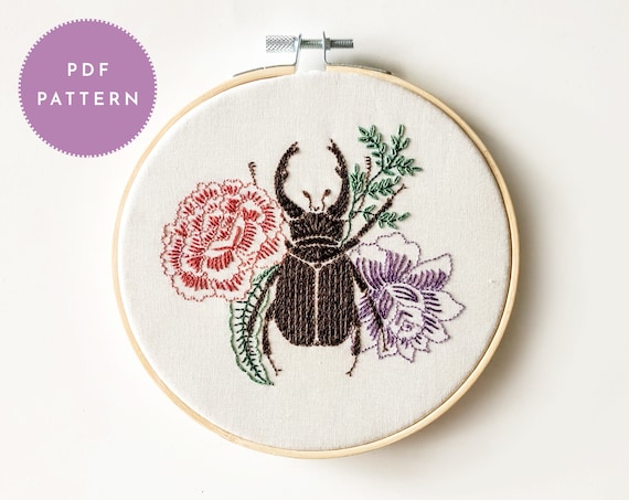 PDF Pattern victorian Stag Beetle Witchy - Etsy