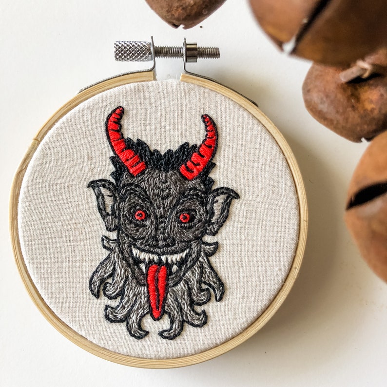 PDF Pattern krampus Weird Embroidery Krampus | Etsy