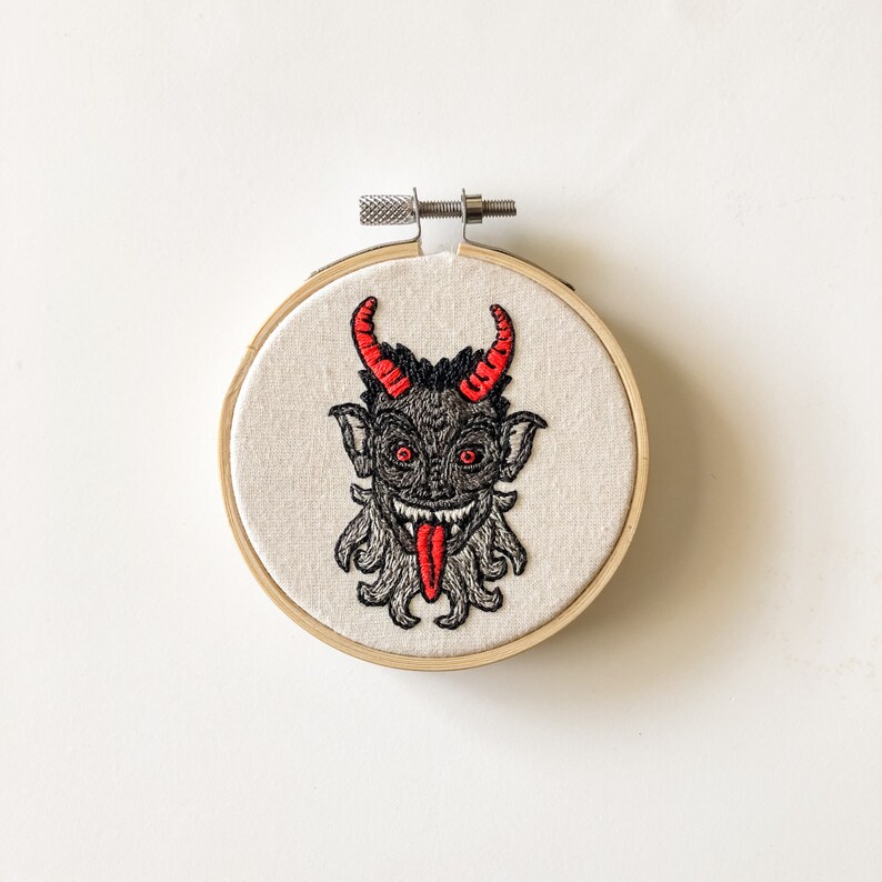PDF Pattern krampus Weird Embroidery Krampus | Etsy