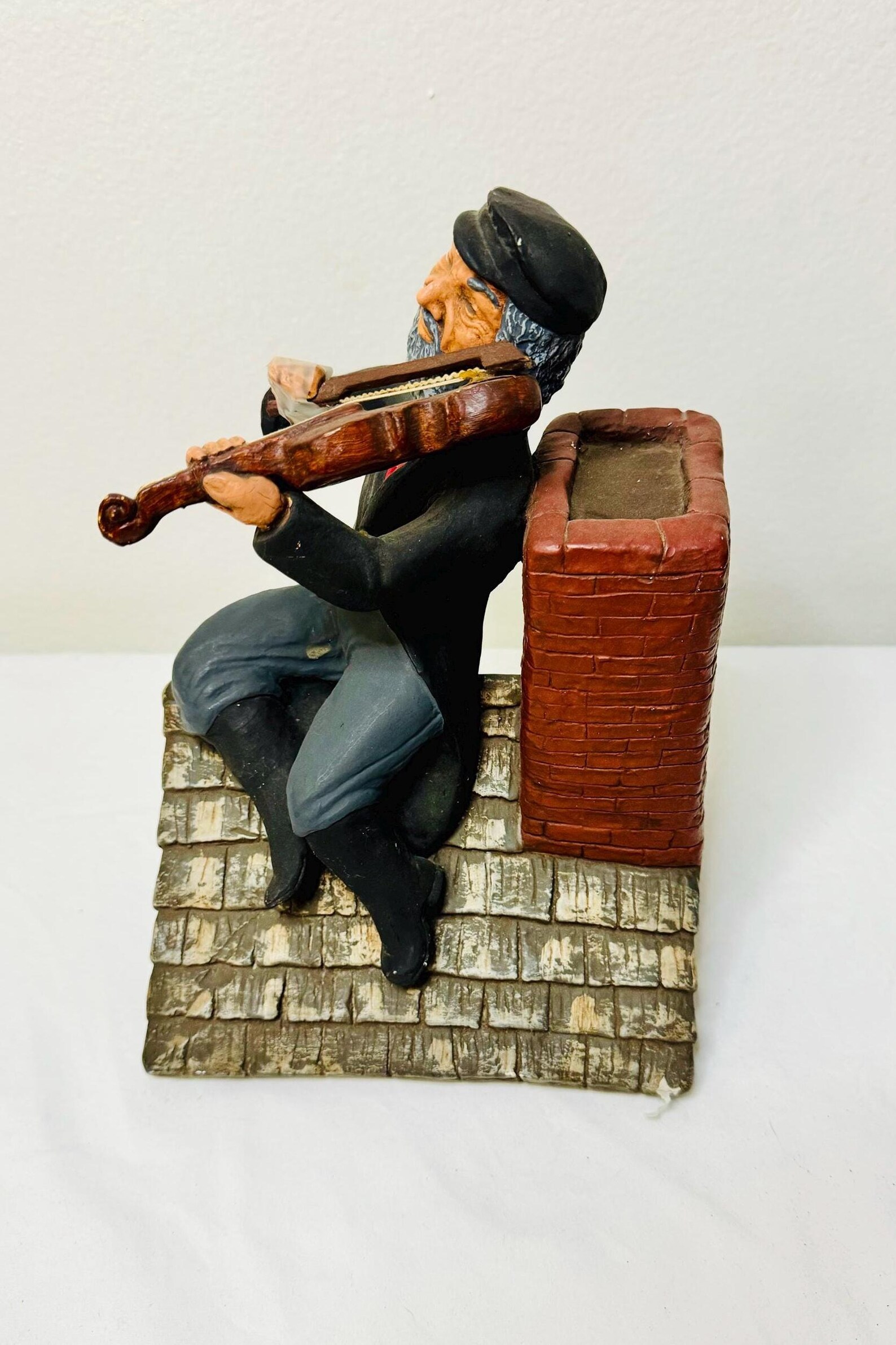 Vintage Rosen Fiddler Figurine – 1976 Hand-painted Folk Art Sculpture ...