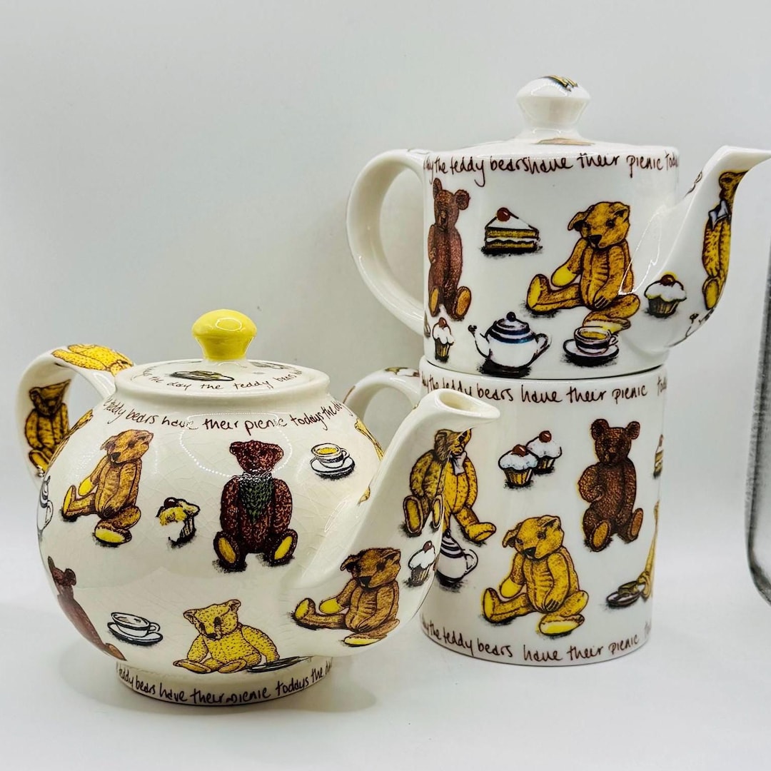 Vintage Paul Cardew Teddy Bear Tea Set – Collectible Ceramic Tea for ...