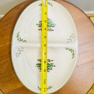 Vintage Spode Christmas Tree Platter: 15" Divided Serving Dish - Etsy