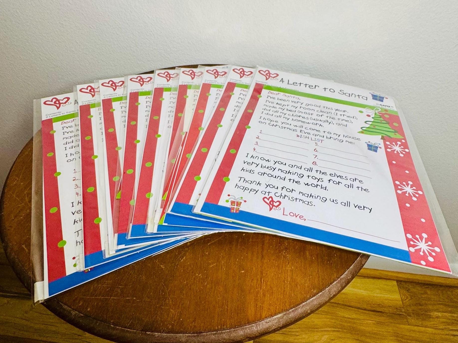 Vintage-inspired “letter to Santa” Stationery Sets – Lot of 9 Packs - Etsy