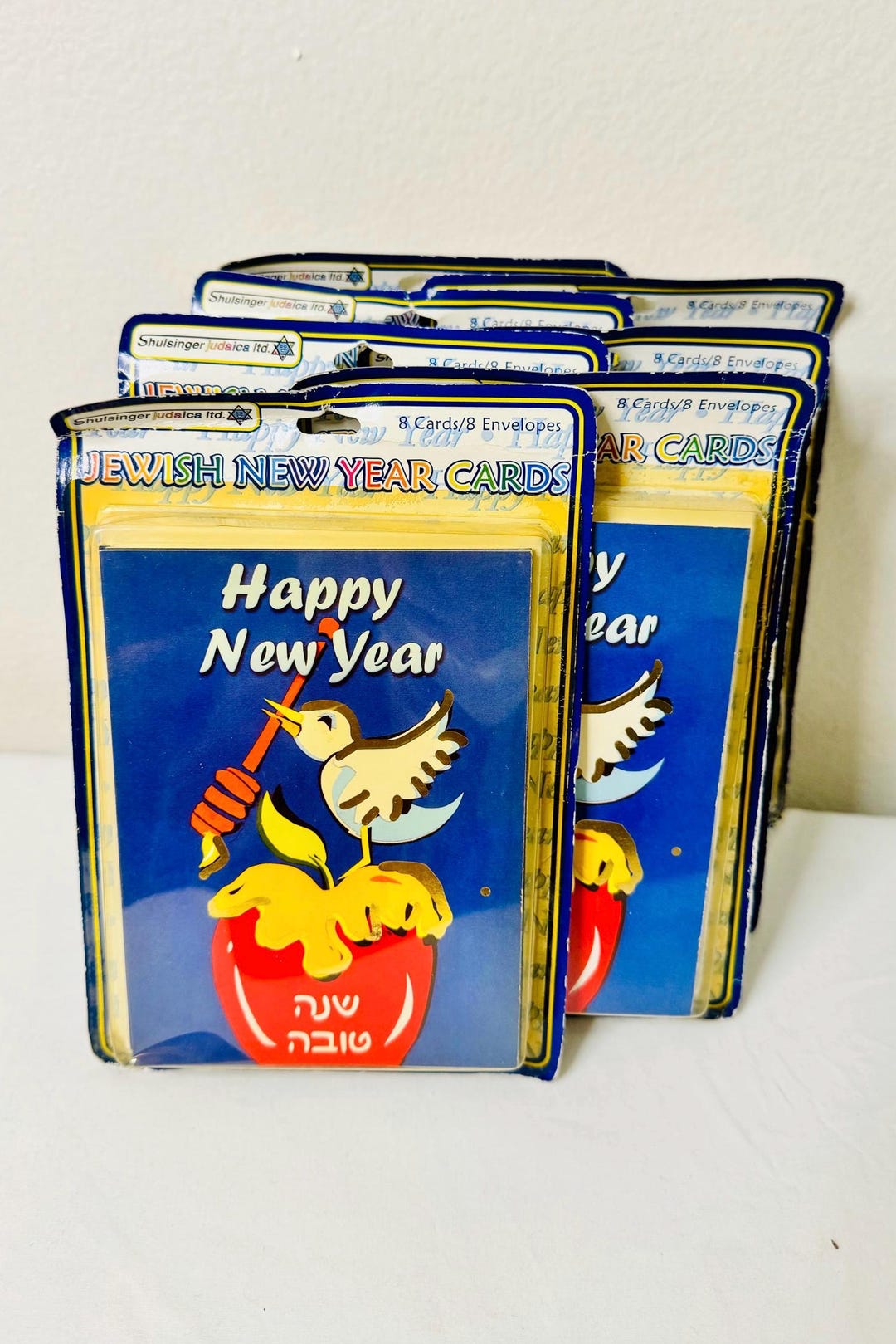 Lot of 7 Jewish New Year Cards - Shulsinger Judaica Ltd. - Art by Ann D ...