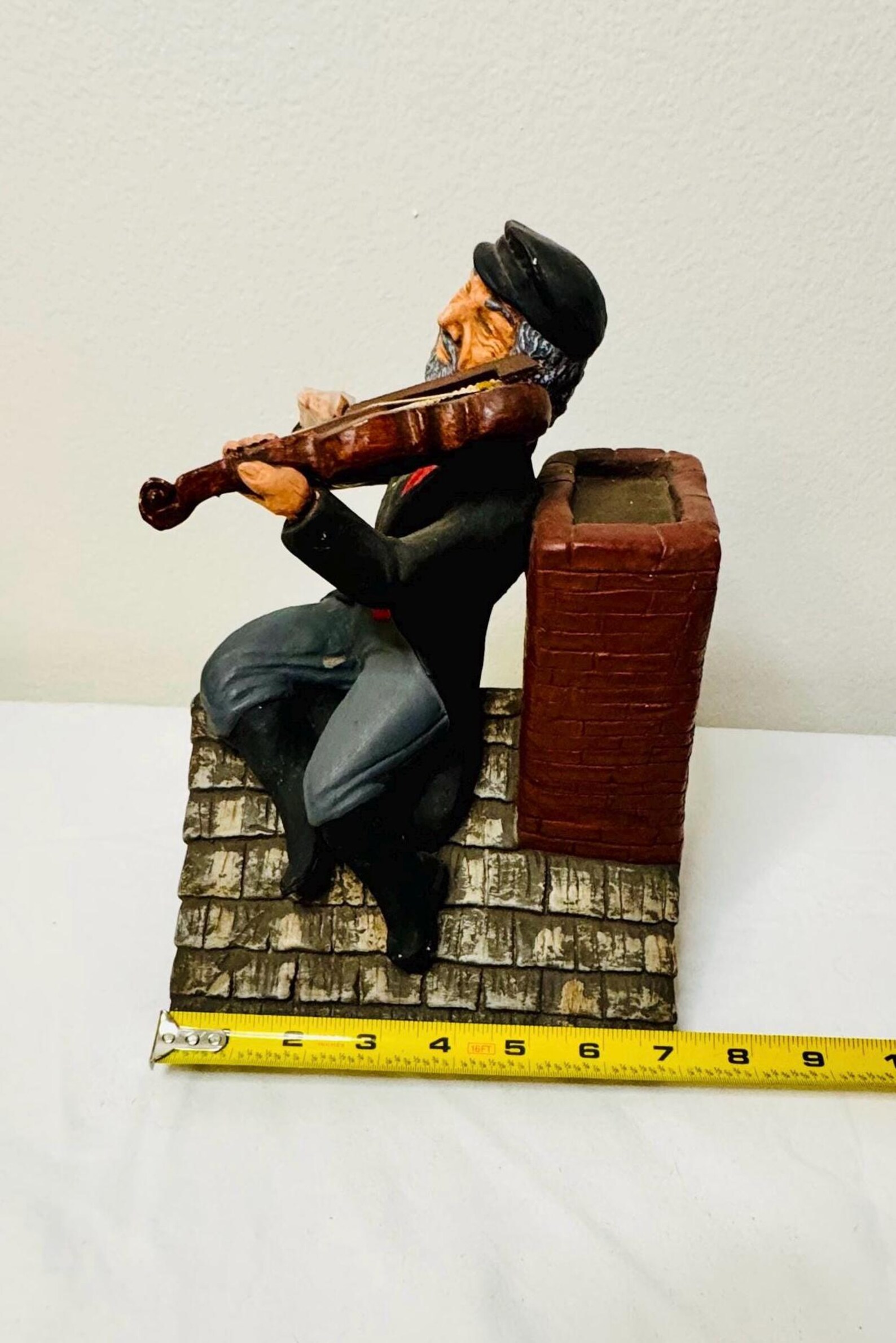 Vintage Rosen Fiddler Figurine – 1976 Hand-painted Folk Art Sculpture ...