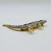 Sparkly Lizard Brooch – Rhinestone Gecko Pin With Black & Clear ...