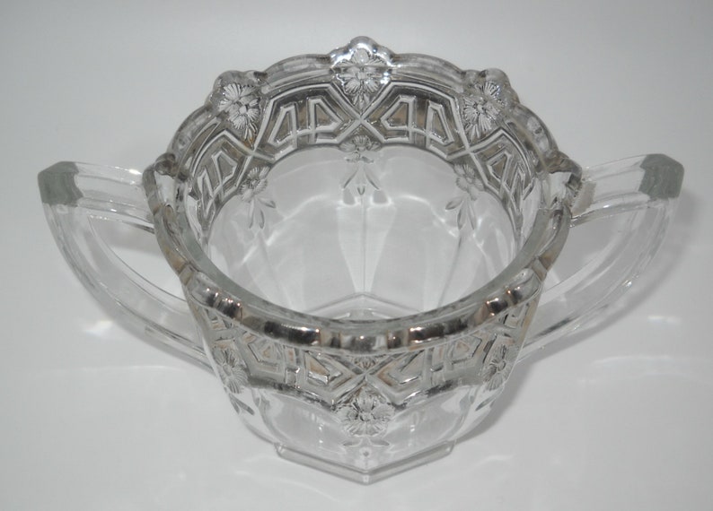 US Glass Co 15140 ATHENIA Aka Reverse 44 Paneled 44 Sugar - Etsy