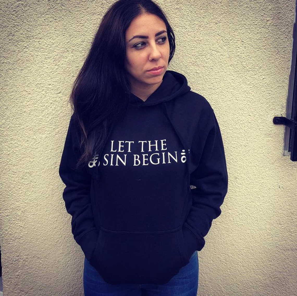 Let the Sin Begin Hoodie - Etsy