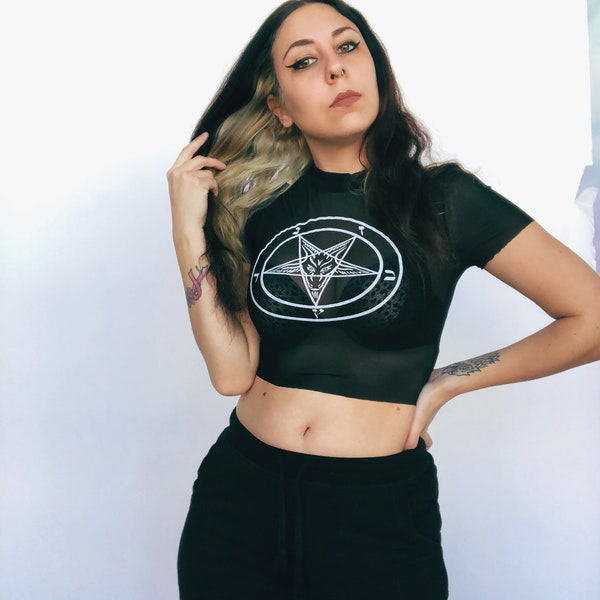 Pentagram Crop Top - Etsy