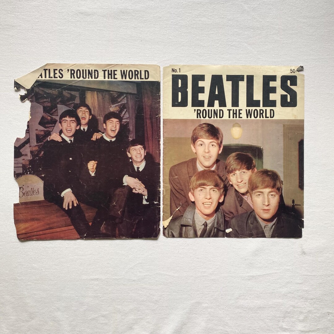 Vintage Beatles Paper Ephemera Lot · 1960s Fan Collection · 3 Magazines ...