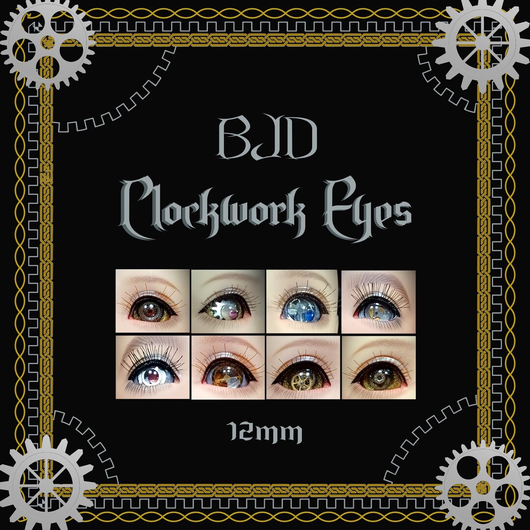 Bjd Clockwork Eyes- Handmade Fantasy Eye for Ball-jointed Dolls- 12mm ...