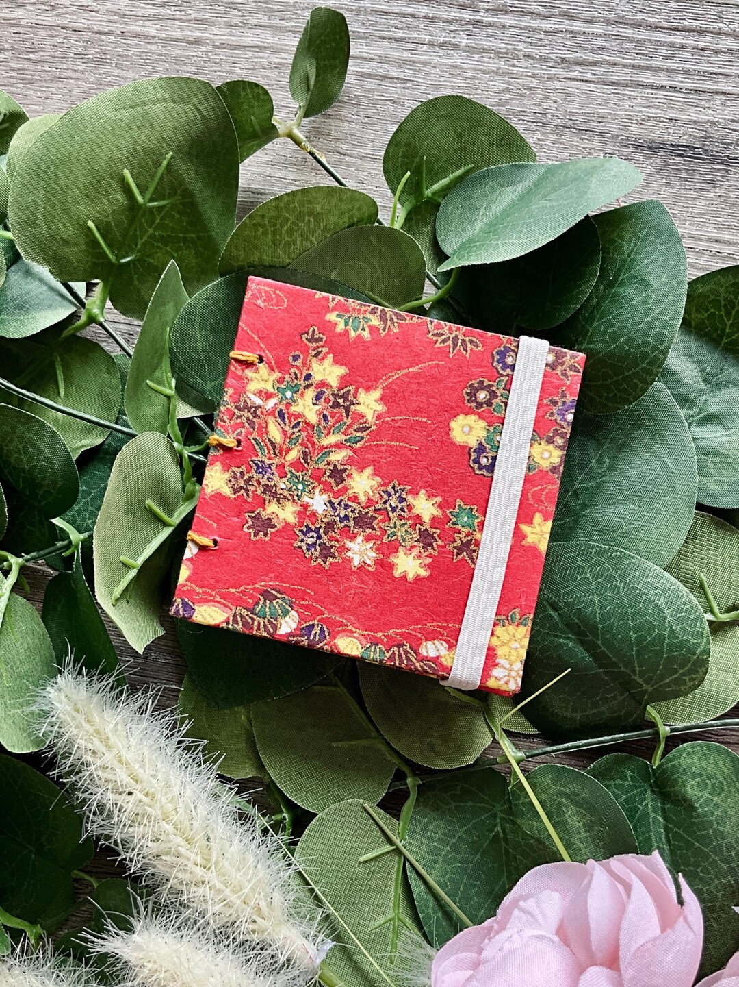 Mini Coptic Sketchbook: Red Maple Origami Cover, Bristol Paper - Etsy
