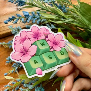WASD PC Gaming Stickers | Art, Gamer, Kawaii, Anime, Lofi, Egirl ...
