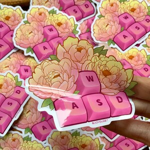 WASD PC Gaming Stickers | Art, Gamer, Kawaii, Anime, Lofi, Egirl ...