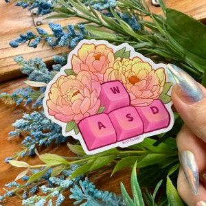 WASD PC Gaming Stickers | Art, Gamer, Kawaii, Anime, Lofi, Egirl ...