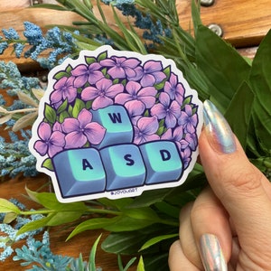 WASD PC Gaming Stickers | Art, Gamer, Kawaii, Anime, Lofi, Egirl ...