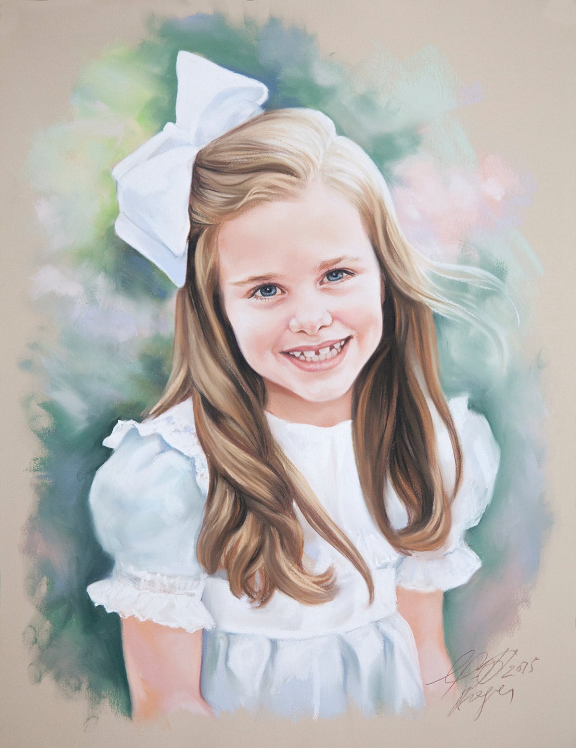 Original Pastel Portrait Commission, Custom Pastel Portrait From ...