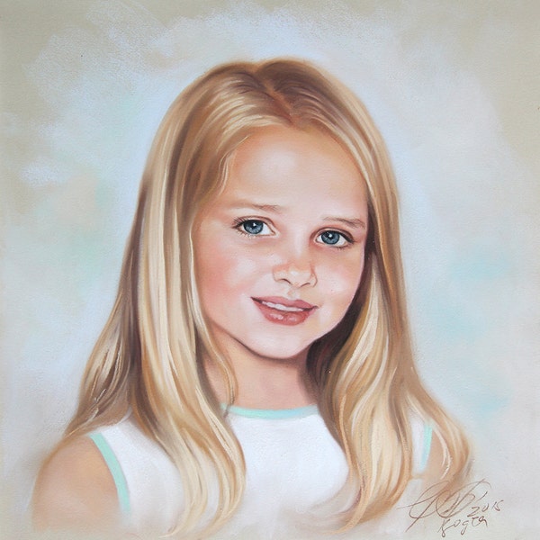 Pastel Portrait - Etsy