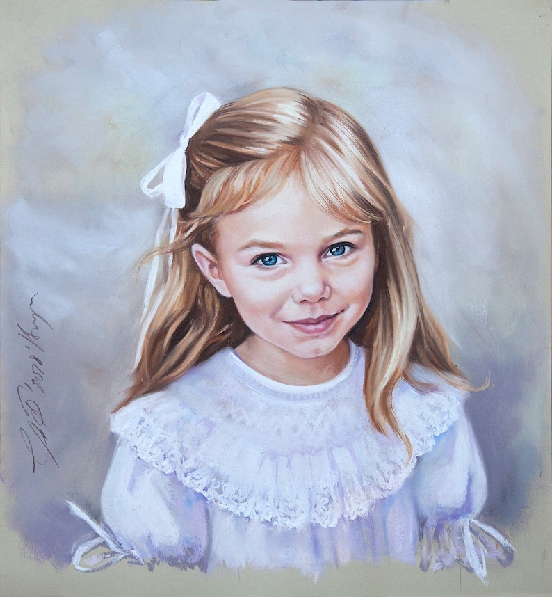 Custom Pastel Portraits From Photography Pastel Portrait - Etsy