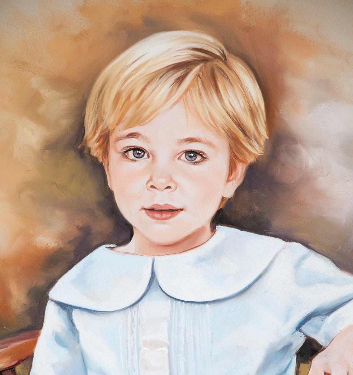 Pastel Portrait of a Child Big Pastel Painting Children - Etsy