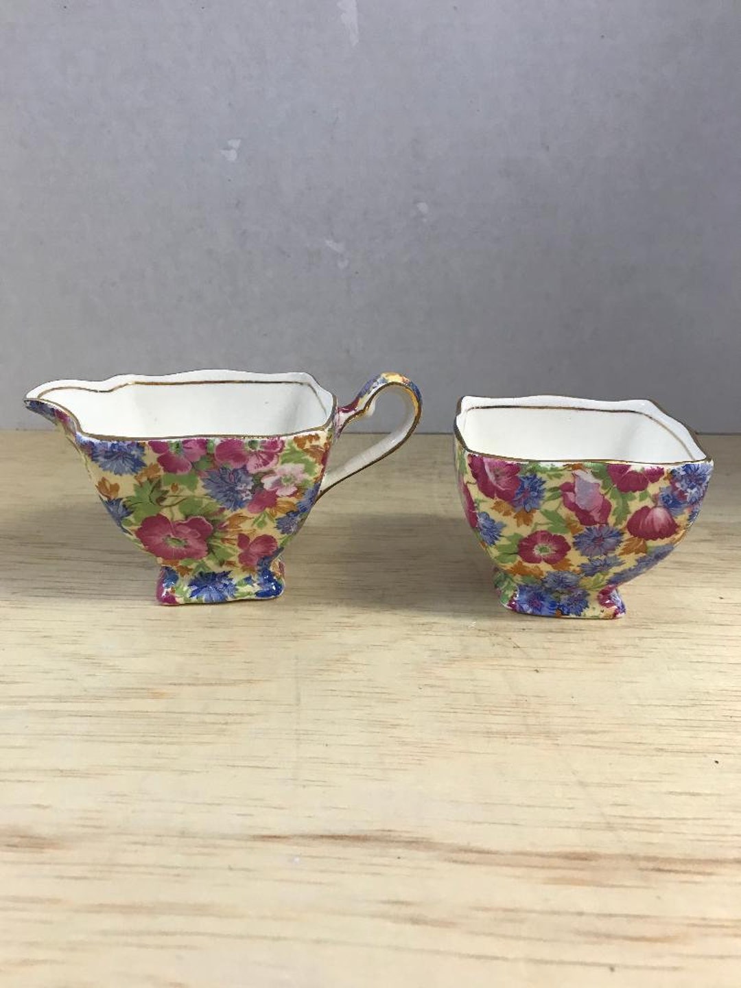 Royal Winton Chintz Royalty Pattern Creamer & Sugar - Etsy