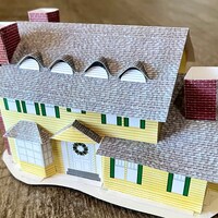Mccallister "home Alone" Inspired 3D Paper House Model Diorama *digital ...