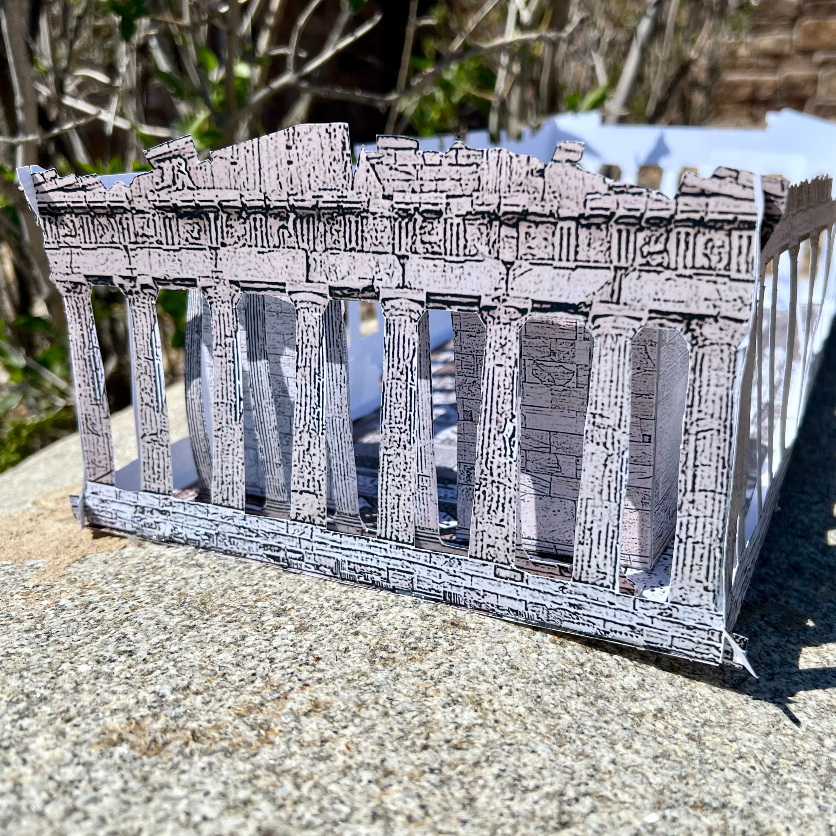 Greek PARTHENON 3D Model Greece Ancient Athens Acropolis Paper Diorama ...