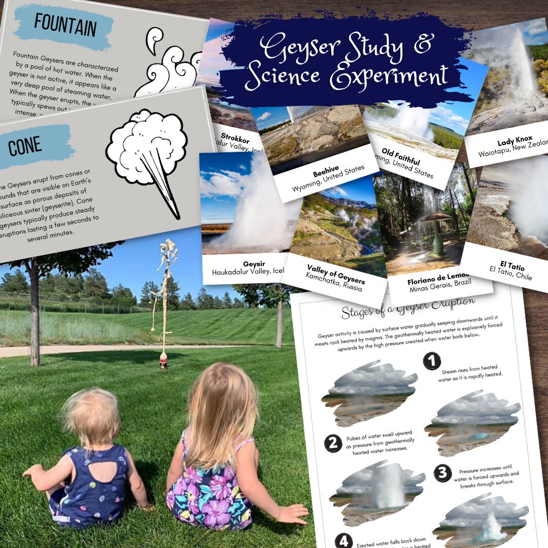 Hands-on Interactive Geyser Bundle Study Learn Types - Etsy