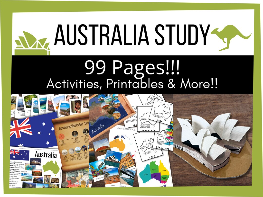 AUSTRALIA Oceania Continent Activity E-book | Cultural Aboriginal ...