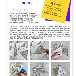 Paper 3D Model of MEXICO El Castillo Temple of Kukulcán Chichen Itza - Etsy