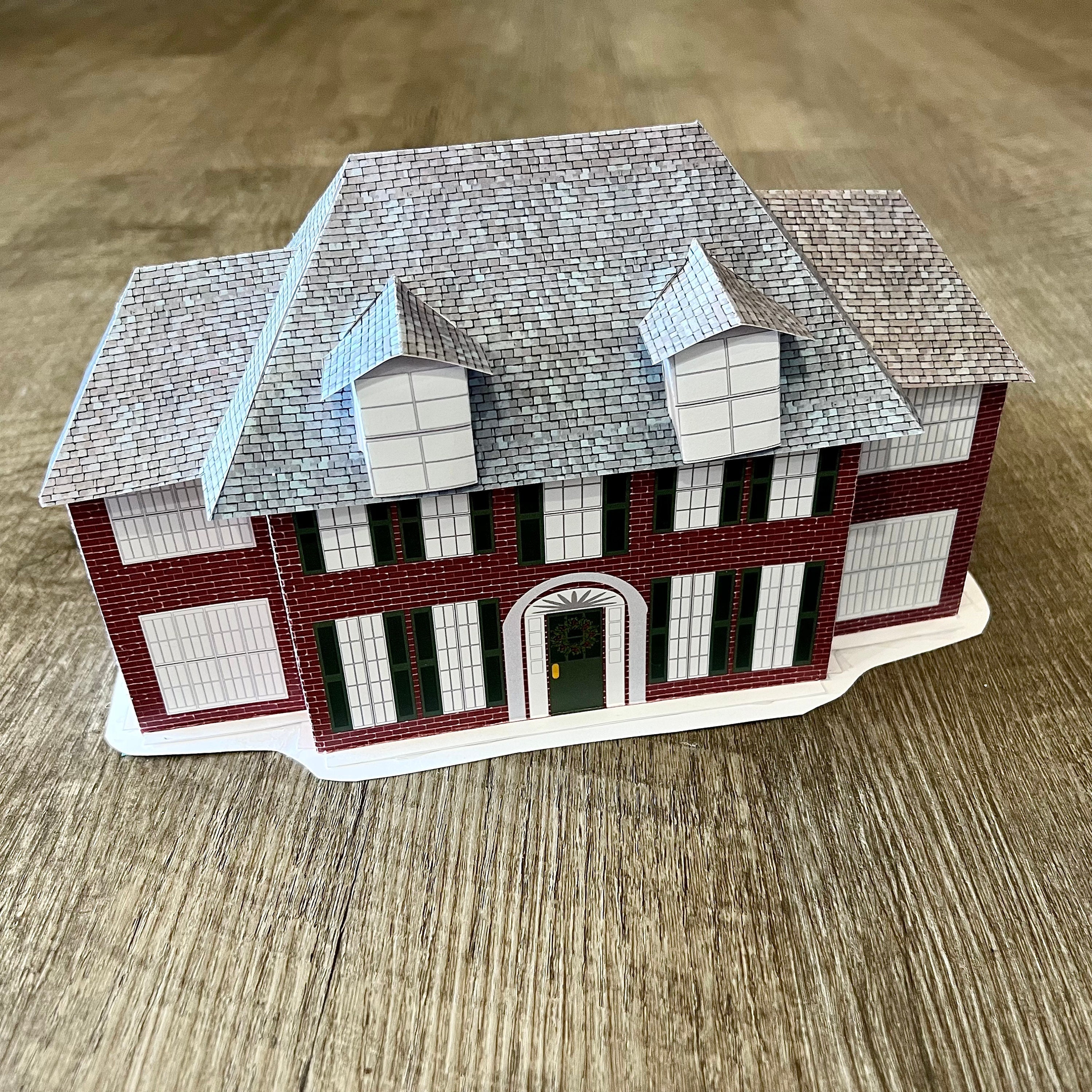 Mccallister "home Alone" Inspired 3D Paper House Model Diorama *digital ...