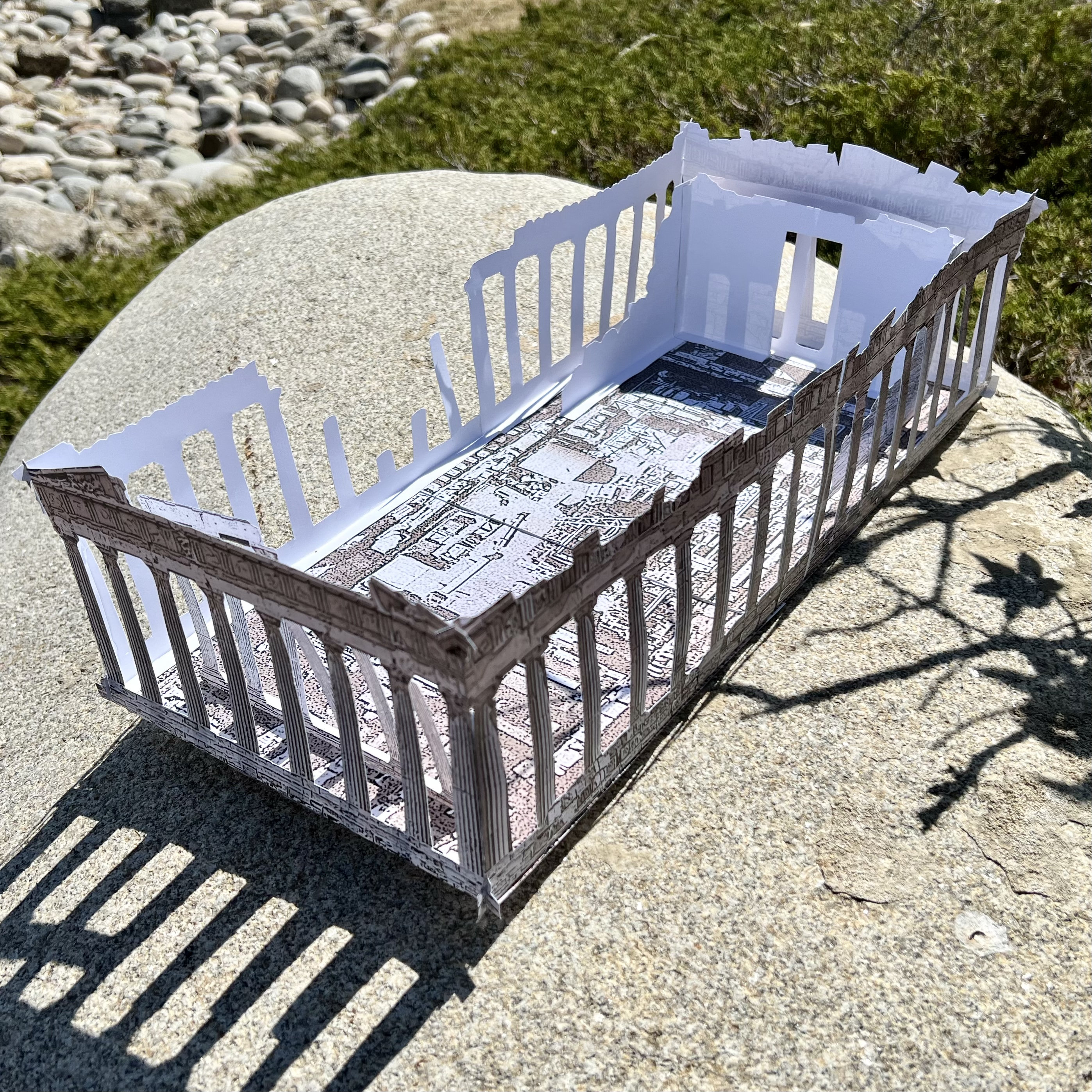 Greek PARTHENON 3D Model Greece Ancient Athens Acropolis Paper Diorama ...