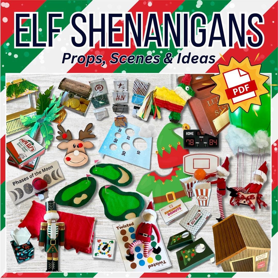 ELF Doll Shenanigans Activity Kit - 125 Pages W/step-by-step ...