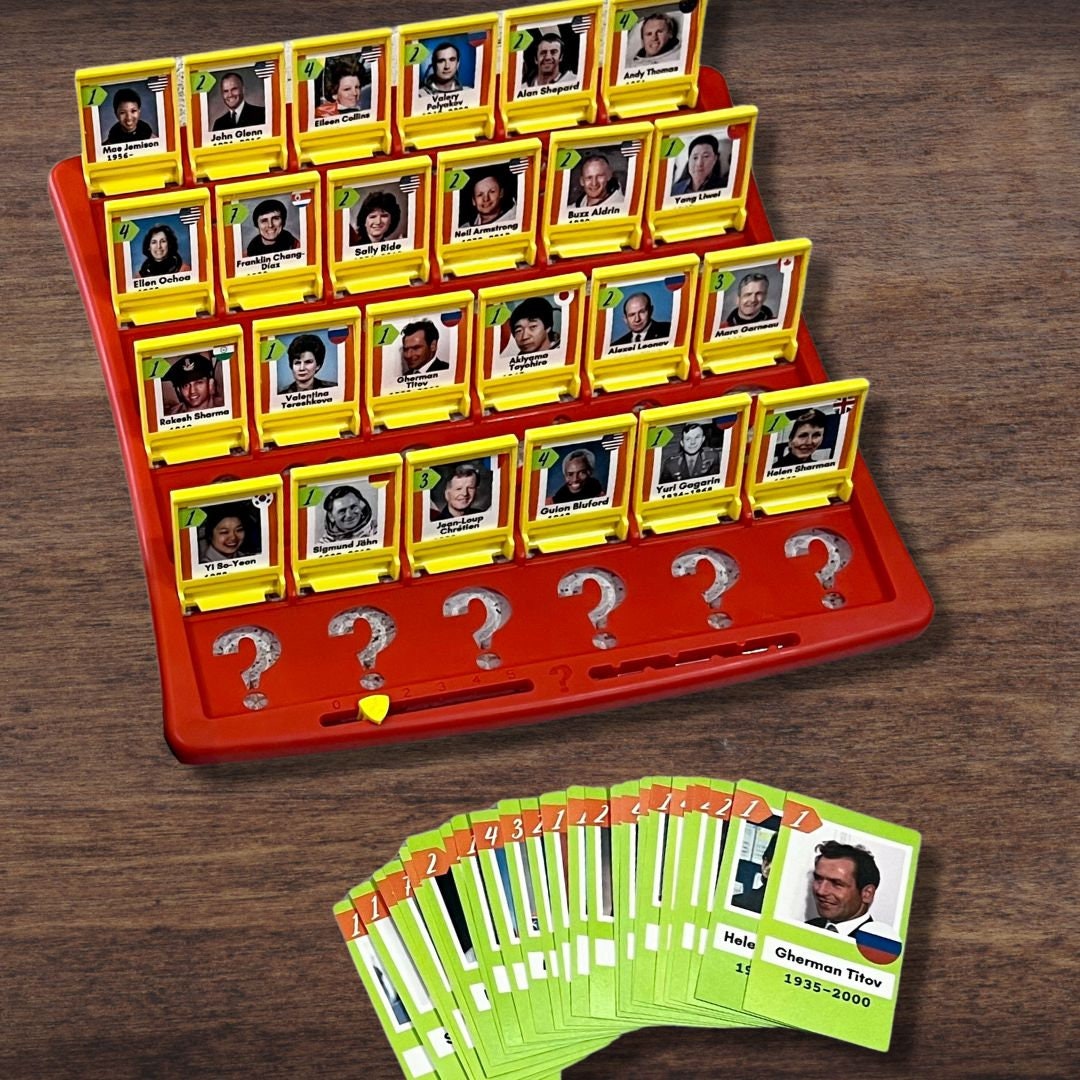 Astronaut GUESSING WHO Game | Famous Astronaut Guessing Game W ...