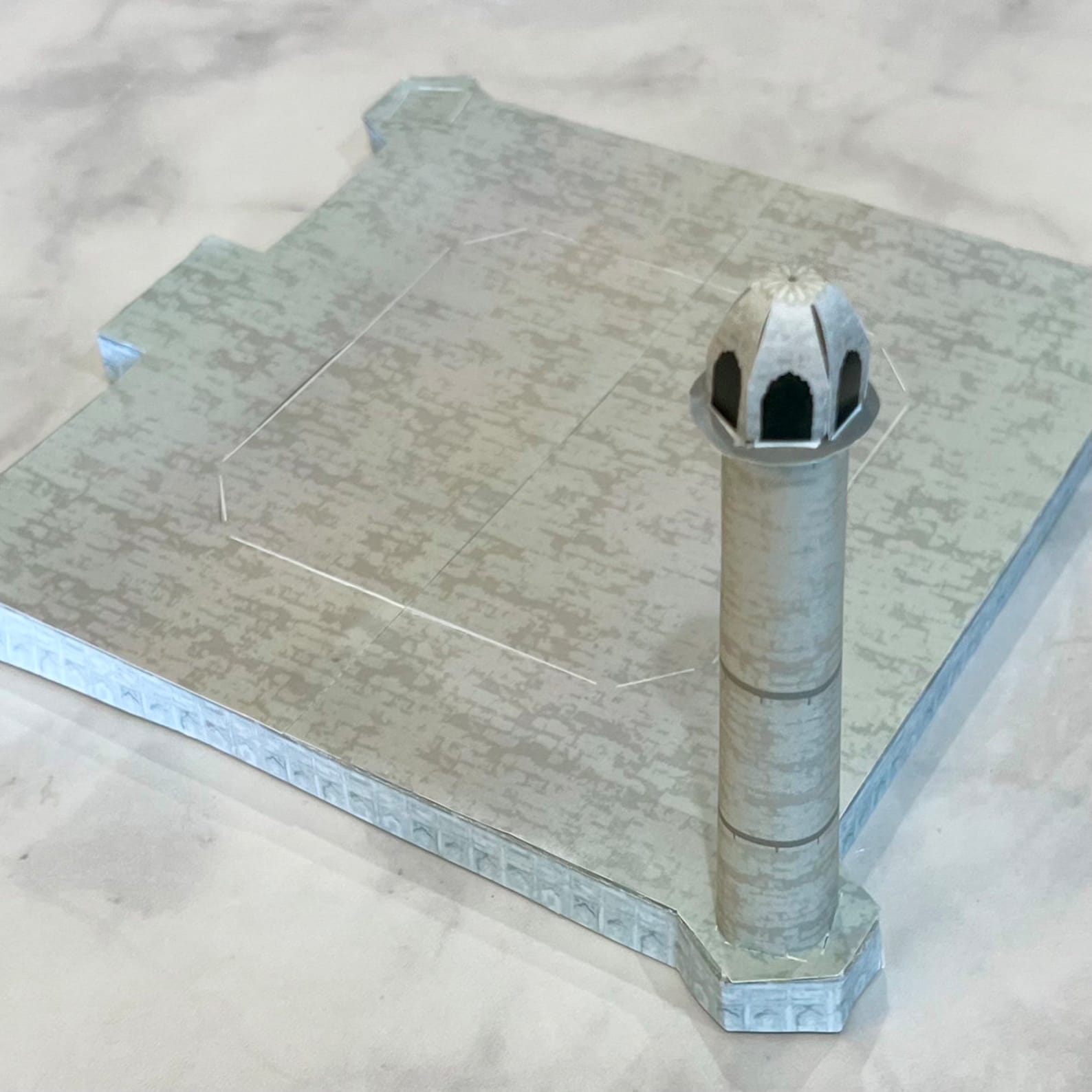 3D Paper Model INDIA Asia TAJ MAHAL Landmark Diorama *realistic* W ...