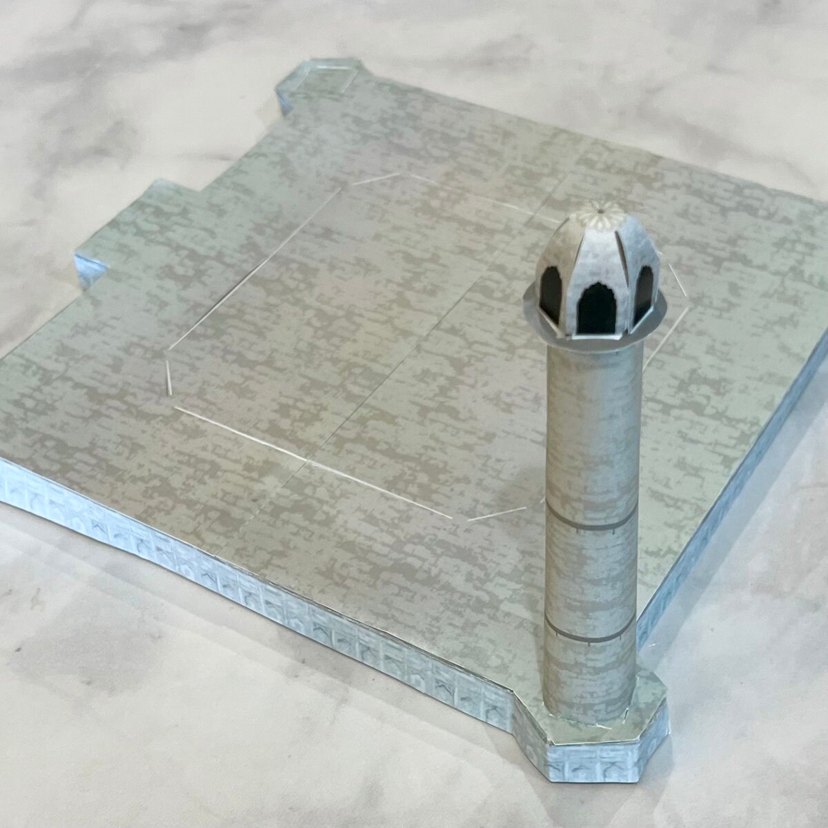 3D Paper Model INDIA Asia TAJ MAHAL Landmark Diorama *realistic* W ...