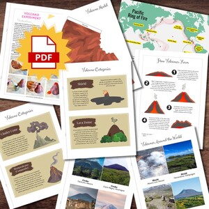 Montessori-inspired STEM Volcano Study | Flashcards, Science Experiment ...